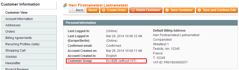 USt.-ID Validierung - EU VAT Enhanced für Magento ||GEISSWEB|